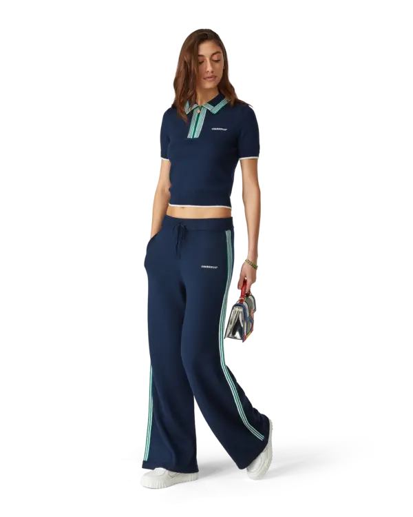 Casablanca Knit Tennis Polo Shirt - Multicolor