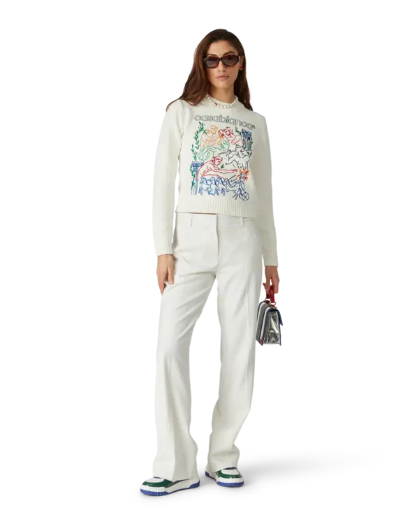 Casablanca Wool Tailored Trousers - Multicolor