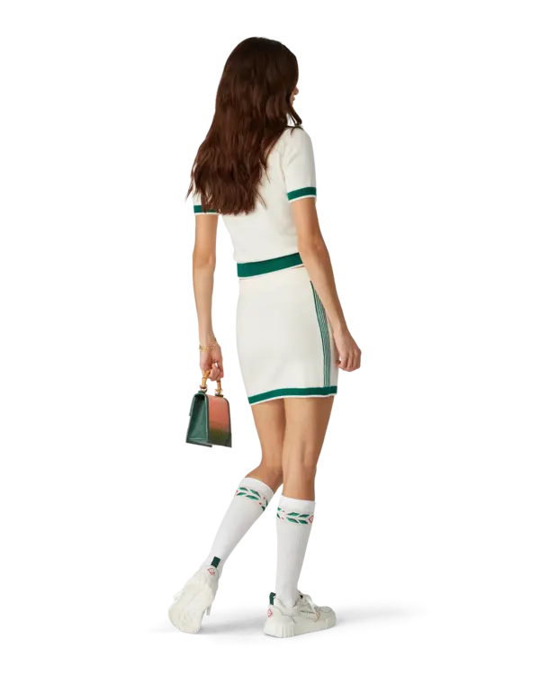 Casablanca Knit Mini Skirt - Multicolor
