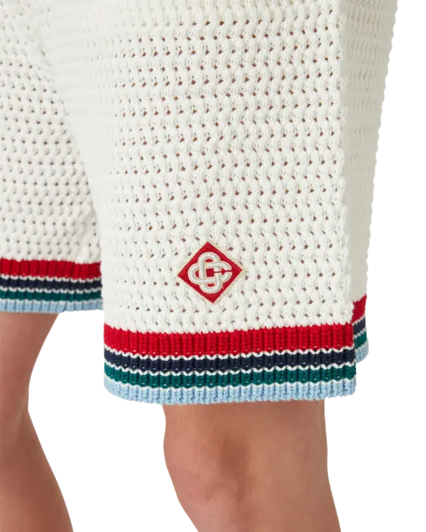 Casablanca Gothic Crochet Shorts - Multicolor