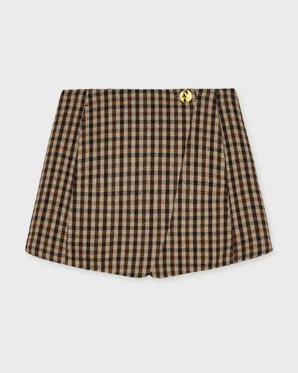 GANNI Wool-blend Mini Skirt