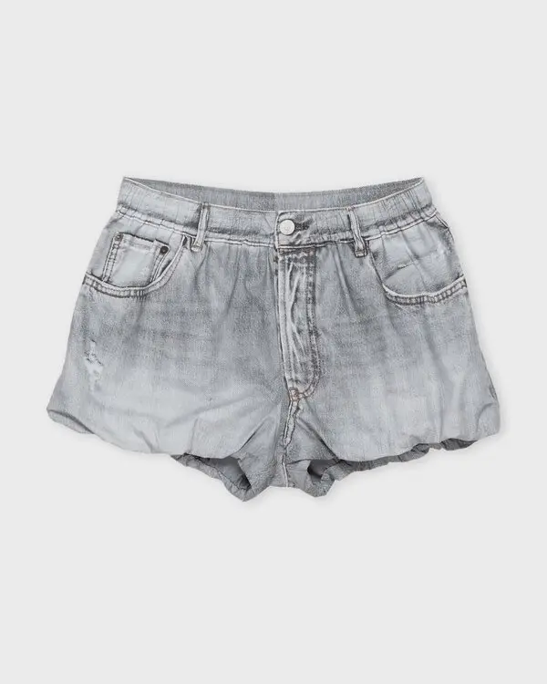 Acne Studios L’oeil Denim Printed Shorts