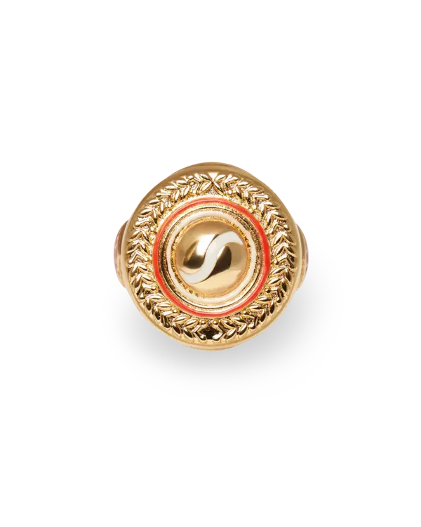 Casablanca Sports Medallion Ring - Multicolor
