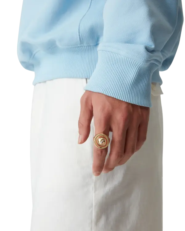 Casablanca Sports Medallion Ring