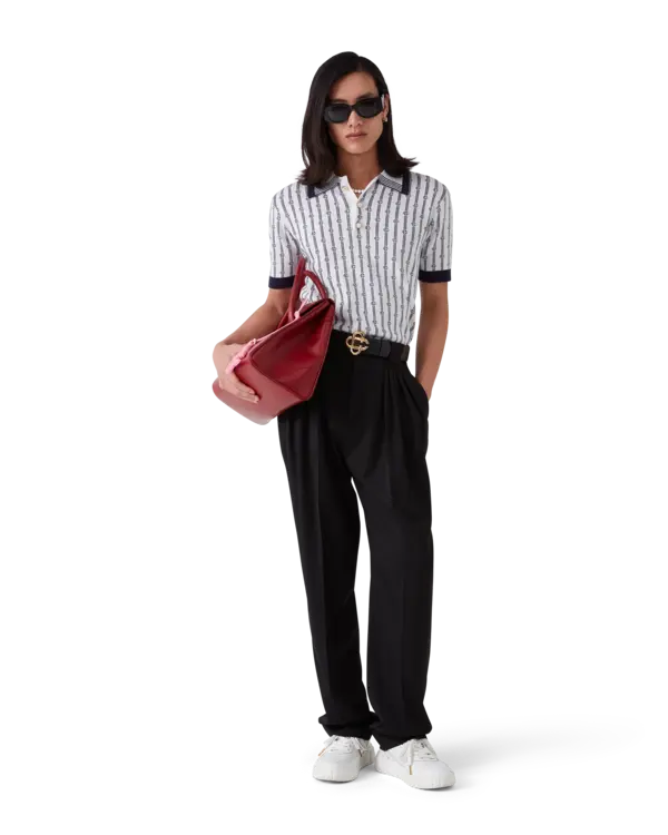 Casablanca Monogram Polo Shirt - Multicolor