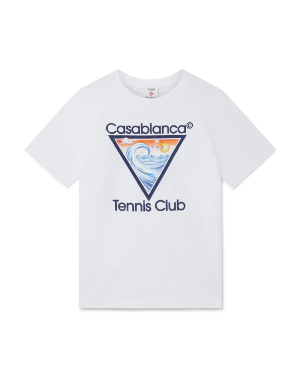 Casablanca Tennis Club Icon Short Sleeve T-shirt - Multicolor