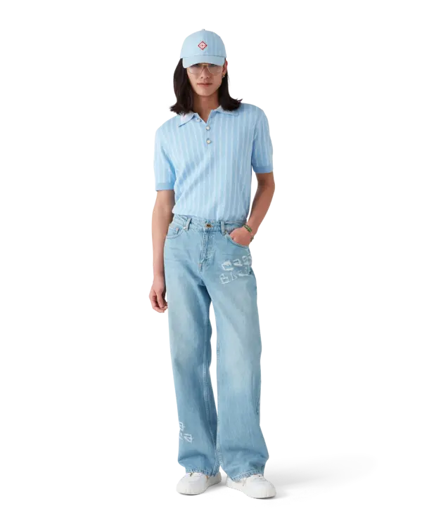 Casablanca Monogram Polo Shirt - Multicolor