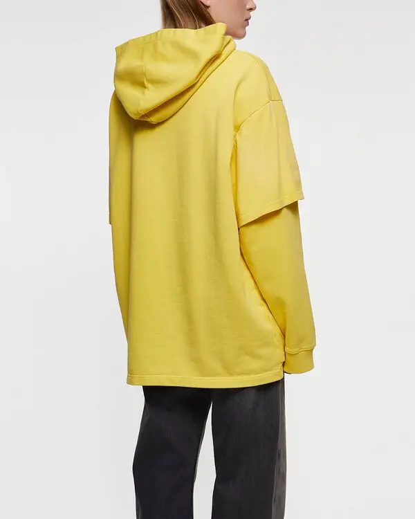 Acne Studios Layered Garment-dyed Hoodie