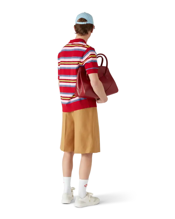 Casablanca Stripe Oversized Polo Shirt