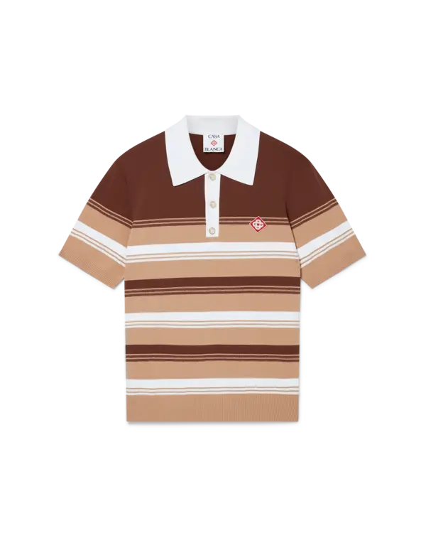 Casablanca Stripe Polo Shirt