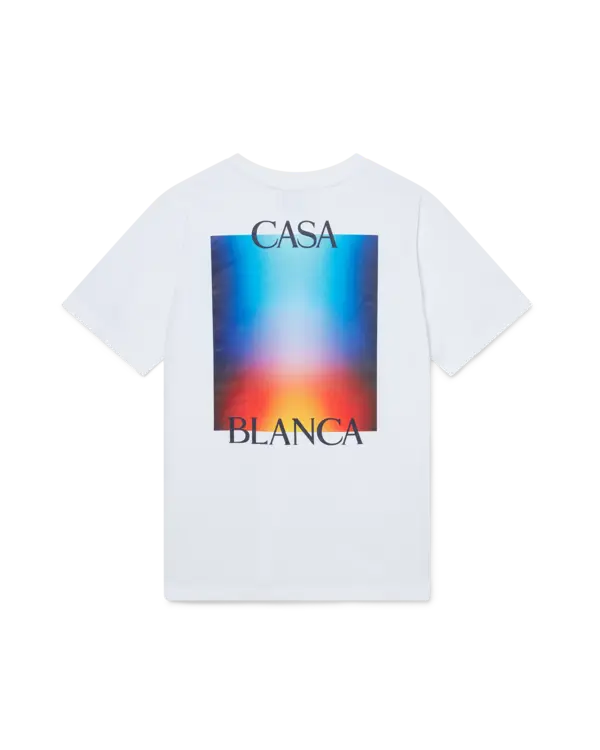 Casablanca Gradient Casa Logo Short Sleeve T-shirt - Multicolor
