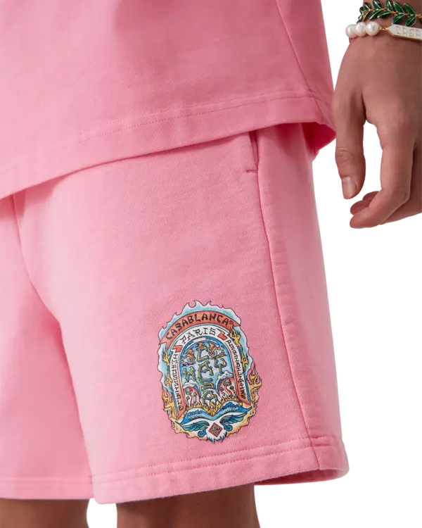 Casablanca Gothic Logo Sweatshorts - Multicolor