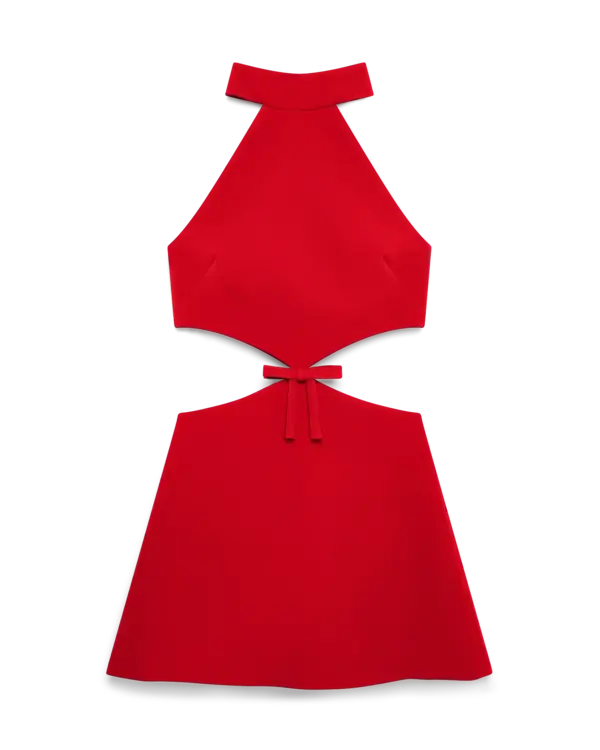 Casablanca Red Cut Out A-line Mini Dress - Multicolor