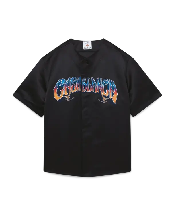 Casablanca Gothic Baseball Short Sleeve Shirt