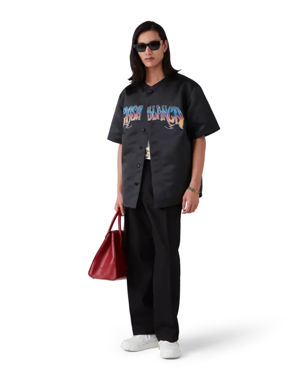 Casablanca Gothic Baseball Short Sleeve Shirt