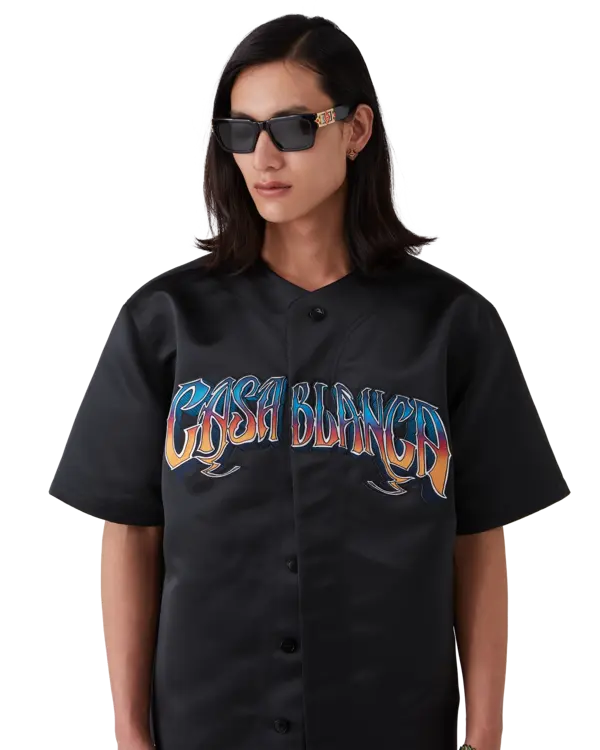 Casablanca Gothic Baseball Short Sleeve Shirt