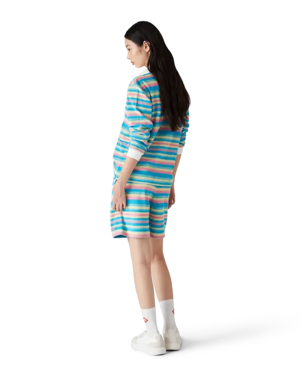 Casablanca Stripe Towelling Polo Shirt