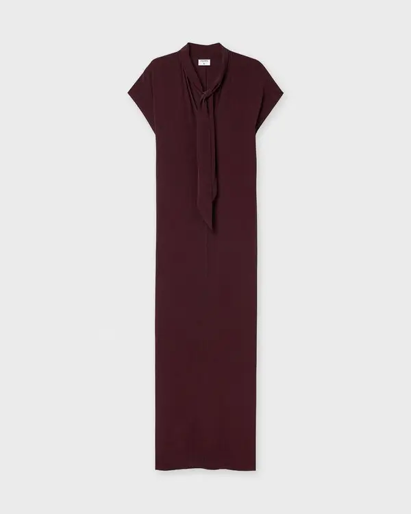 Filippa K Long Tie-neck Dress