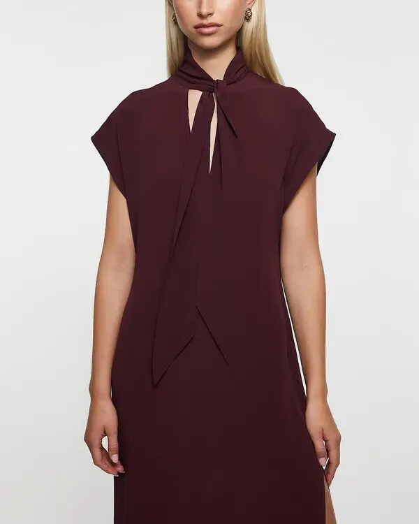 Filippa K Long Tie-neck Dress