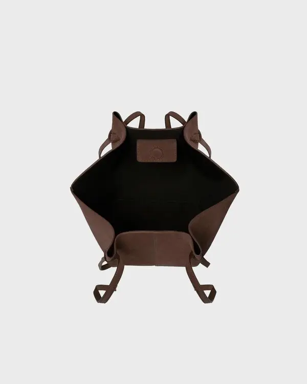 Yuzefi Mochi Suede Bag - Chocolate