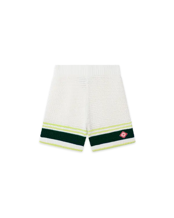 Casablanca Tennis Crochet Shorts - Multicolor