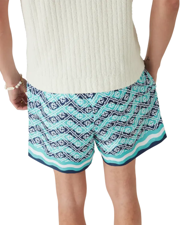 Casablanca Monogram Wave Swim Shorts
