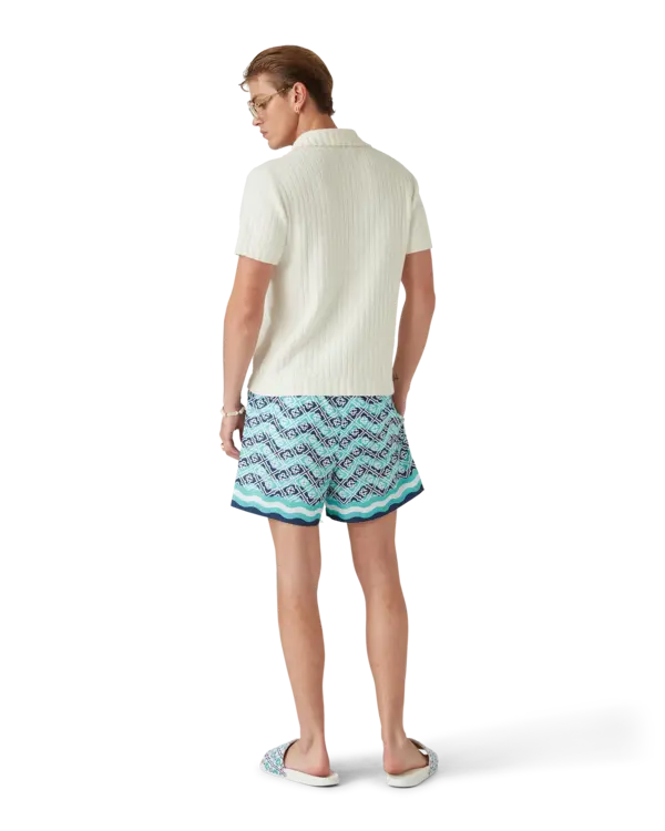Casablanca Monogram Wave Swim Shorts