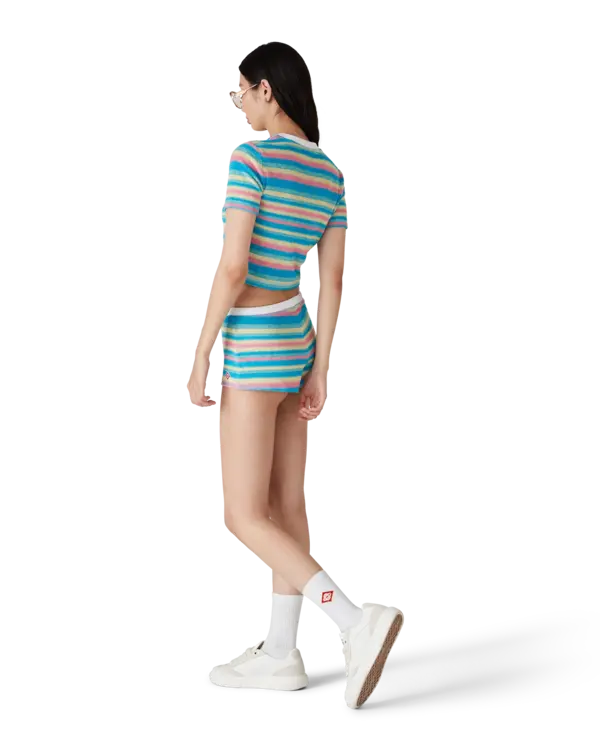 Casablanca Stripe Towelling Top