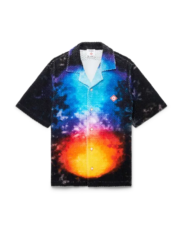 Casablanca Gradient Short Sleeve Towelling Shirt - Multicolor