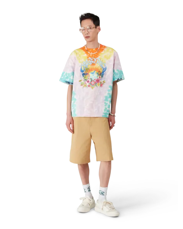 Casablanca Surf Trip Tie Dye Short Sleeve T-shirt - Multicolor