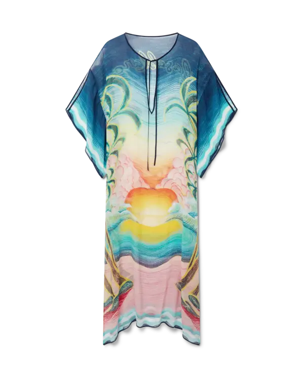 Casablanca Danse De La Mer Kaftan - Multicolor