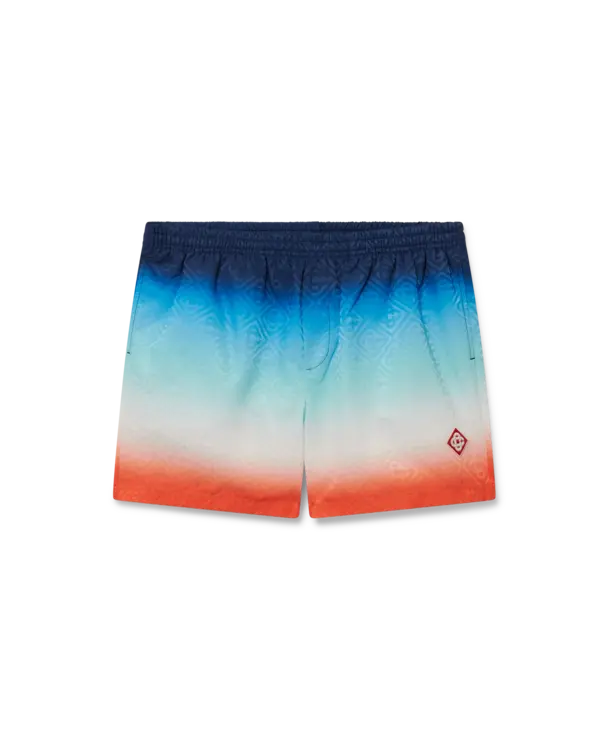 Casablanca Gradient Jacquard Swim Shorts - Orange