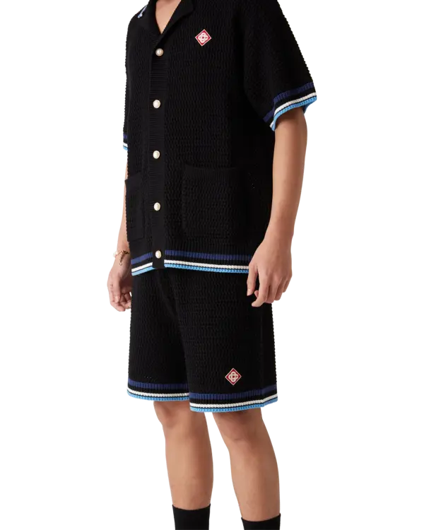 Casablanca Gothic Crochet Shorts - Multicolor