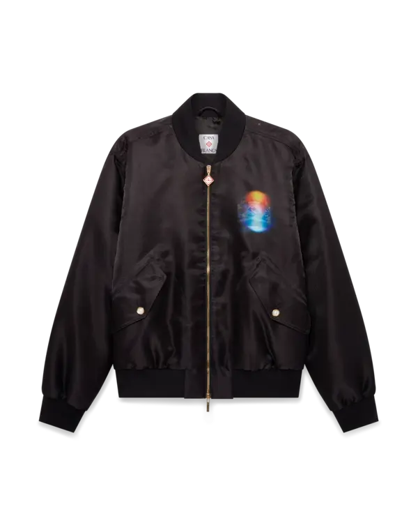Casablanca Organza Gradient Bomber Jacket - Multicolor