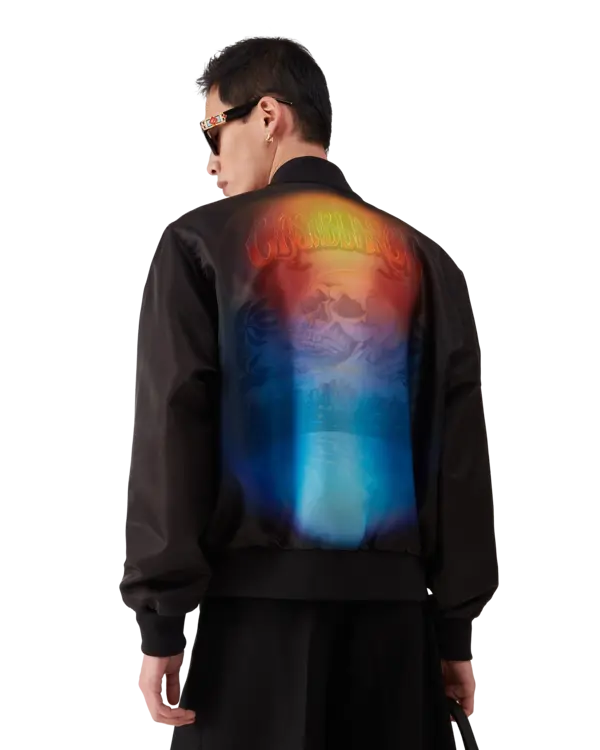 Casablanca Organza Gradient Bomber Jacket - Multicolor