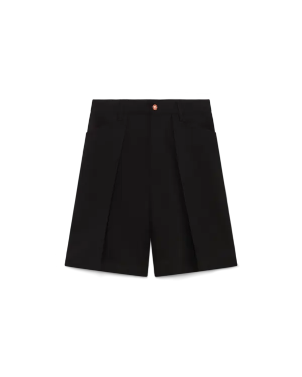 Casablanca Wool Pleated Tailored Shorts - Multicolor
