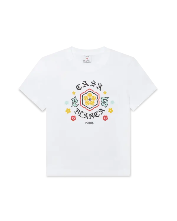 Casablanca Emblem Fitted Short-sleeve T-shirt - Multicolor