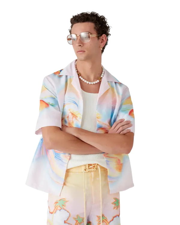 Casablanca Psychedelic Nirvana Swim Shirt