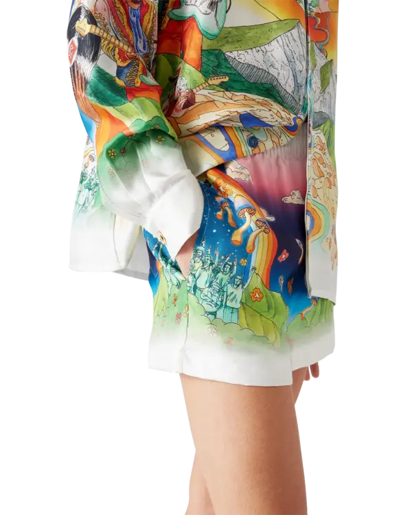 Casablanca La Musique Silk Shorts