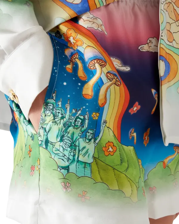 Casablanca La Musique Silk Shorts