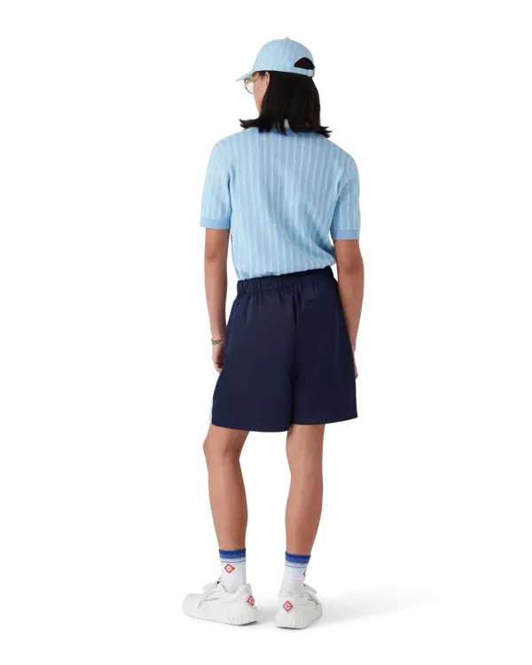 Casablanca Pinstripe Laurel Track Shorts