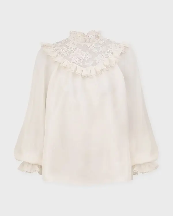 Zimmermann Lace Billow Blouse