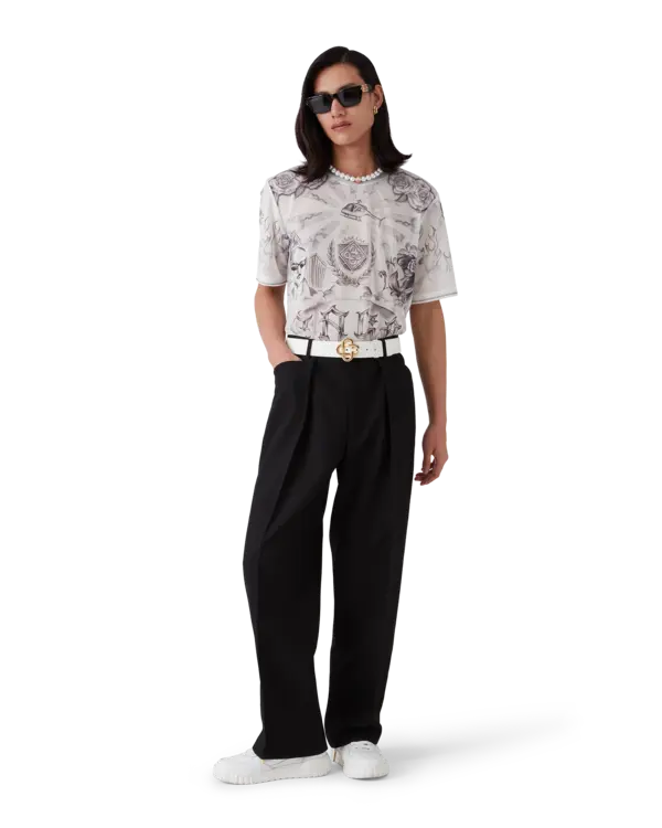 Casablanca Tattoo Mesh Top