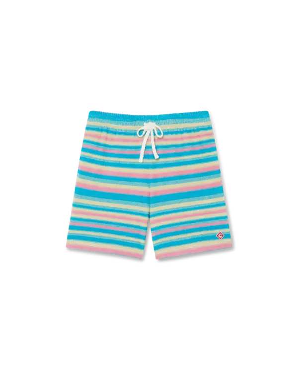 Casablanca Stripe Towelling Shorts - Multicolor
