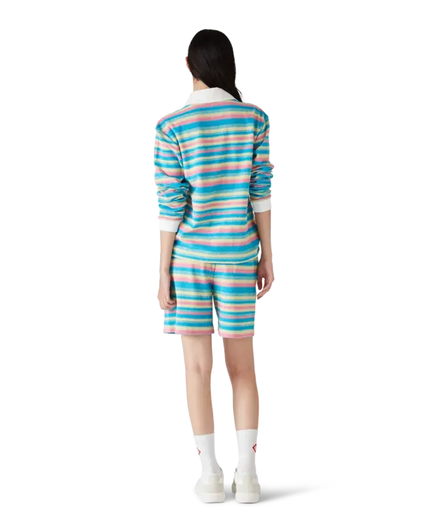 Casablanca Stripe Towelling Shorts