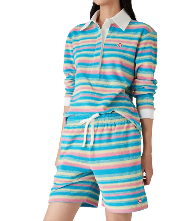 Casablanca Stripe Towelling Shorts