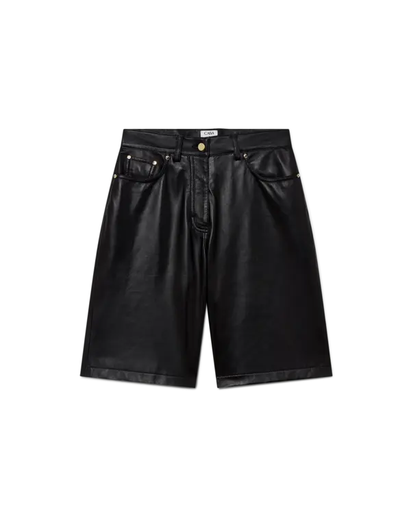 Casablanca Leather Skater Shorts