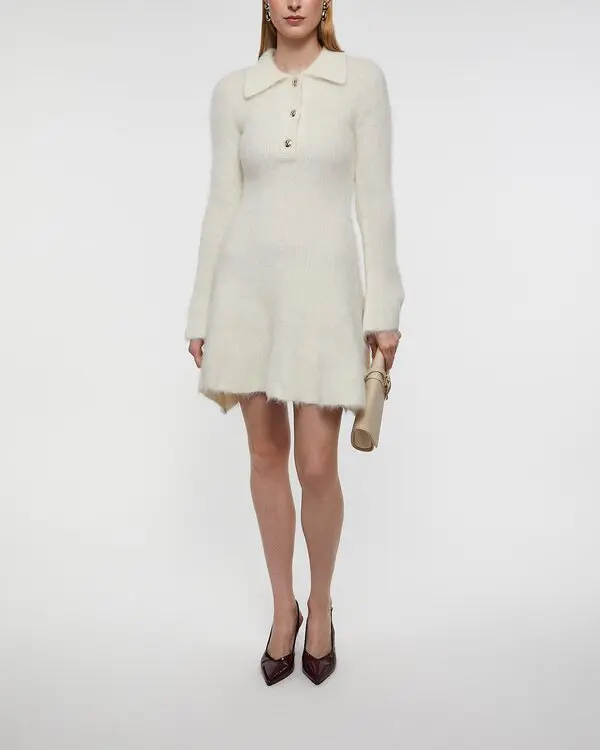 MALINA Emelie Alpaca Blend Knitted Mini Dress