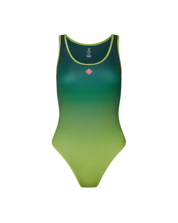 Casablanca Gradient Printed Swimsuit - Green