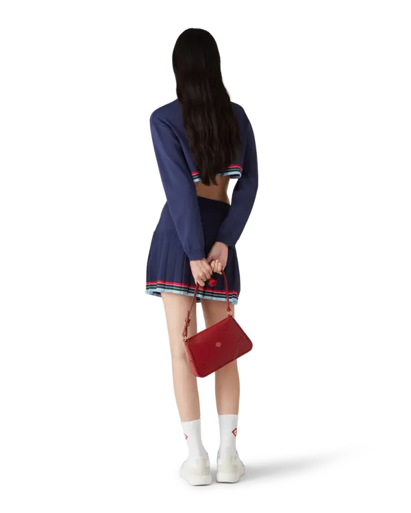 Casablanca Baseball Pleated Mini Skirt - Multicolor